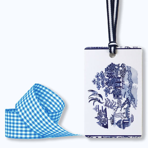 Bespoke blue and white Willow wrapping kit (light blue ribbon) - Sprout ...